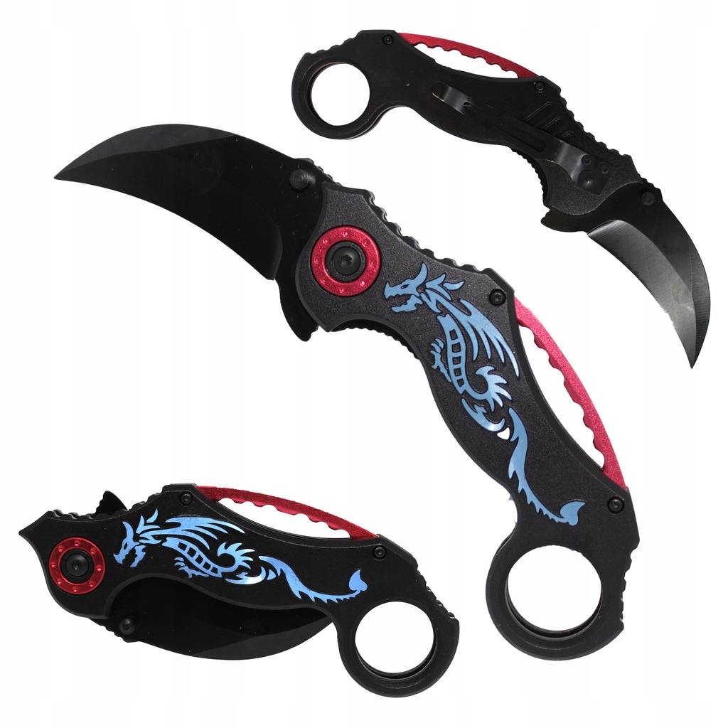 Karambit kosa CSGO Dragon Nóż składany na prezent - 13488974086 - oficjalne archiwum Allegro