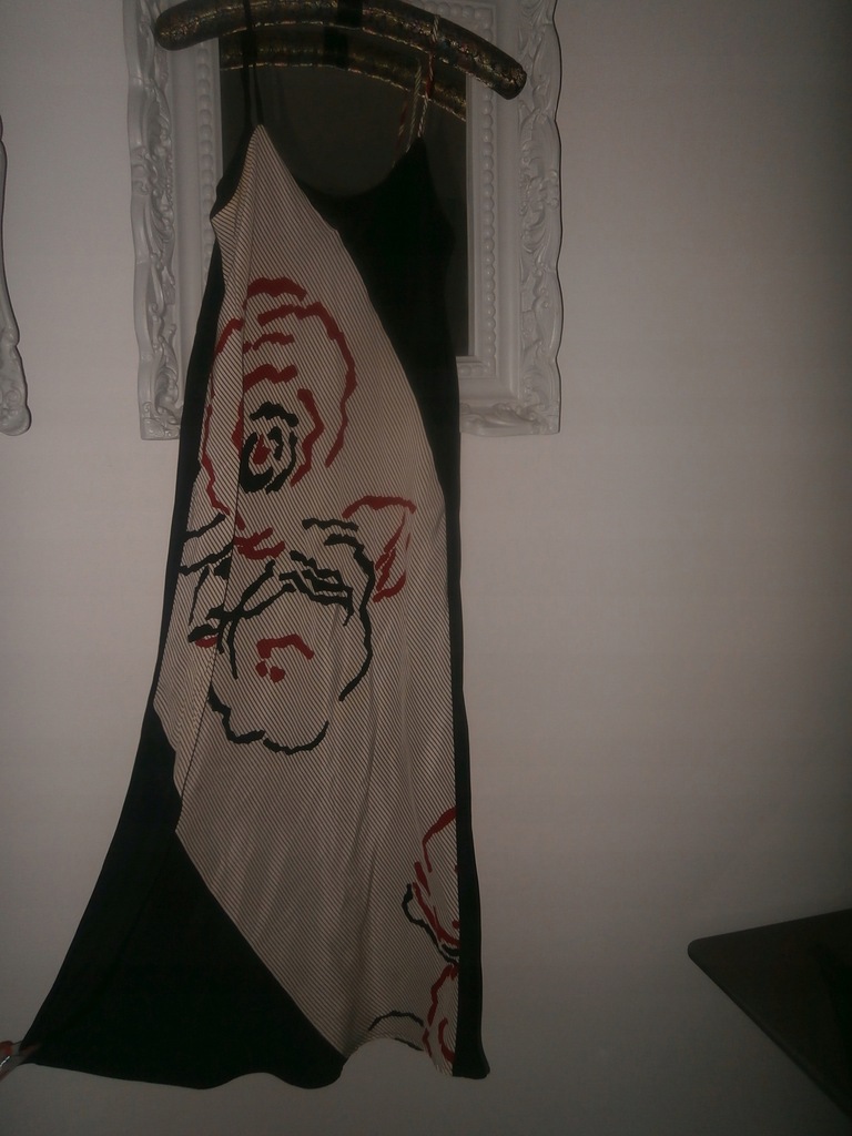 Norma Lenain Paris jedwabna długa sukienka S-M - 9353199975 - oficjalne ...