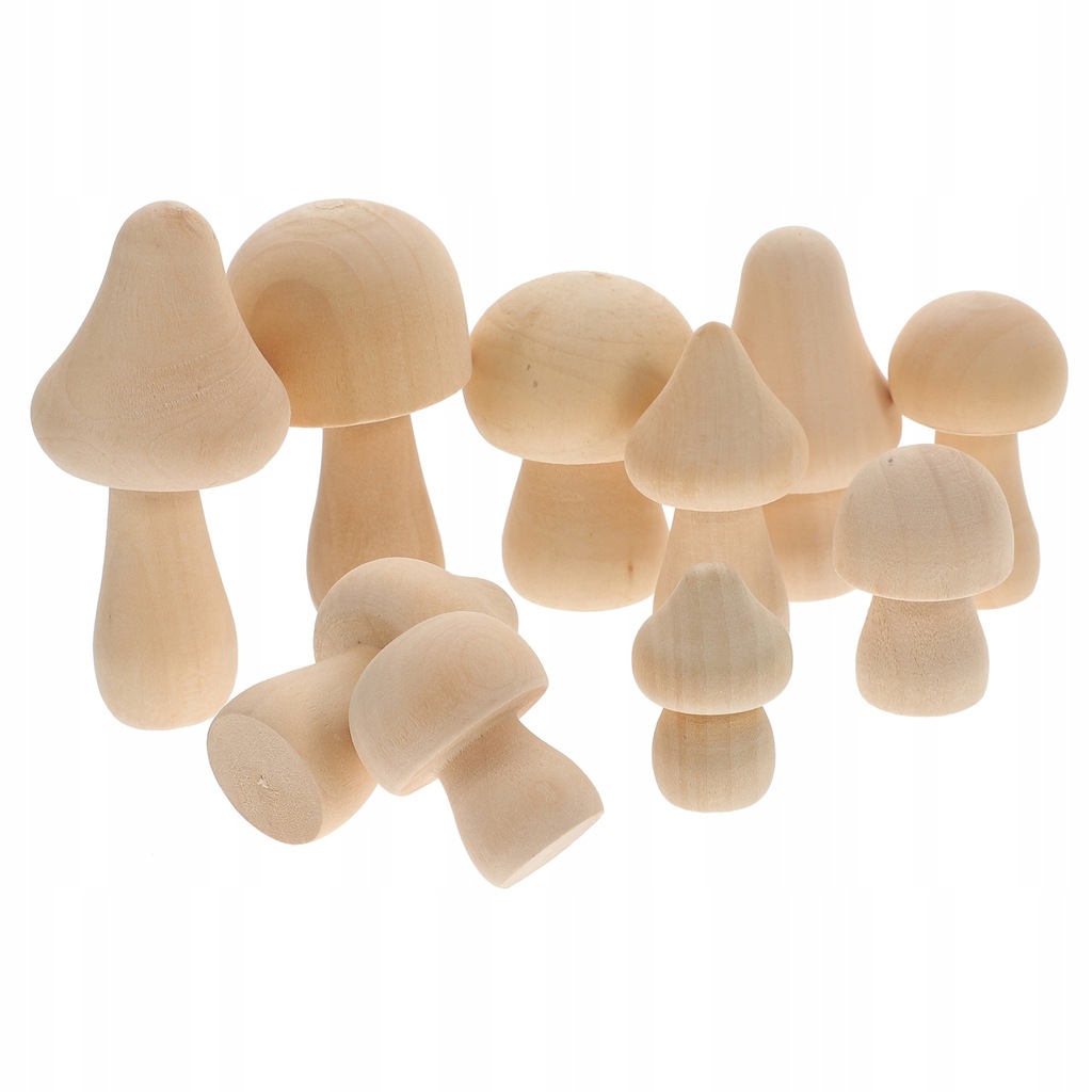 Tiny Wooden Mushroom Mini Mushrooms Kids Painting - 14387818267 ...