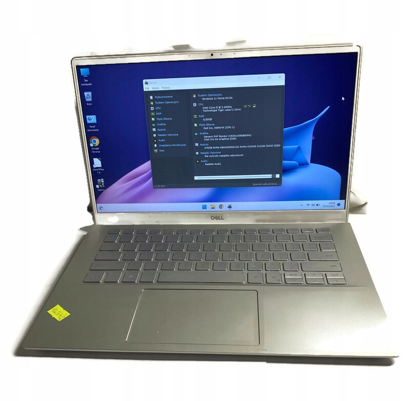 Laptop DELL Inspiron P130G i5/8GB/512GB SSD - 13458762336 - oficjalne archiwum Allegro