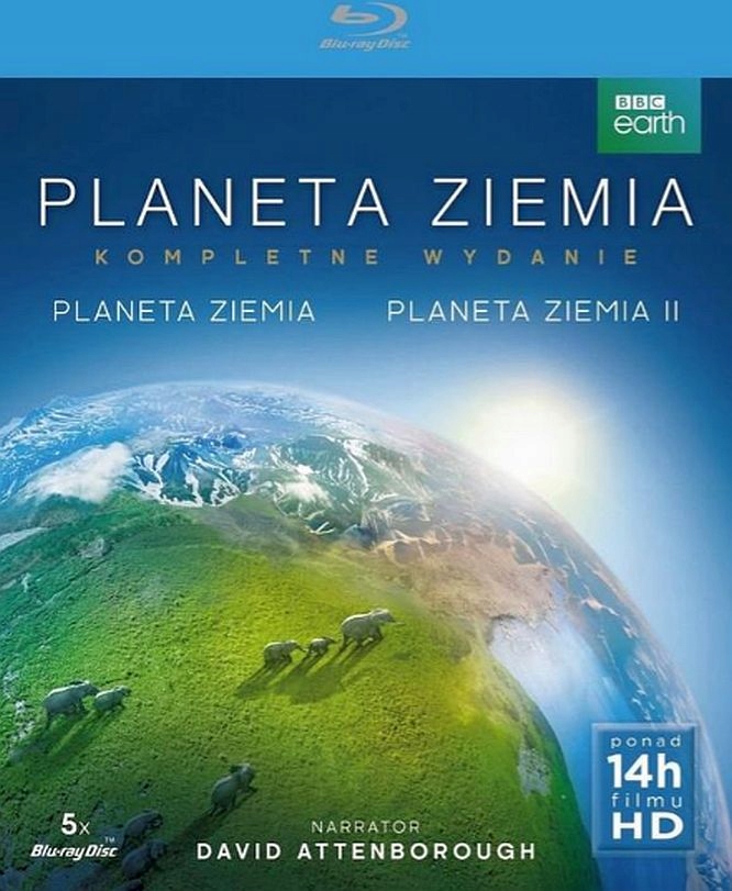 5x Blu-Ray PLANETA ZIEMIA 1+2 KOMPLETNE WYDANIE - 13404360452 - oficjalne archiwum Allegro