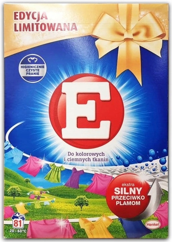 HENKEL Proszek E do prania kolorów 5,265kg 81 prań - 12814295416 ...