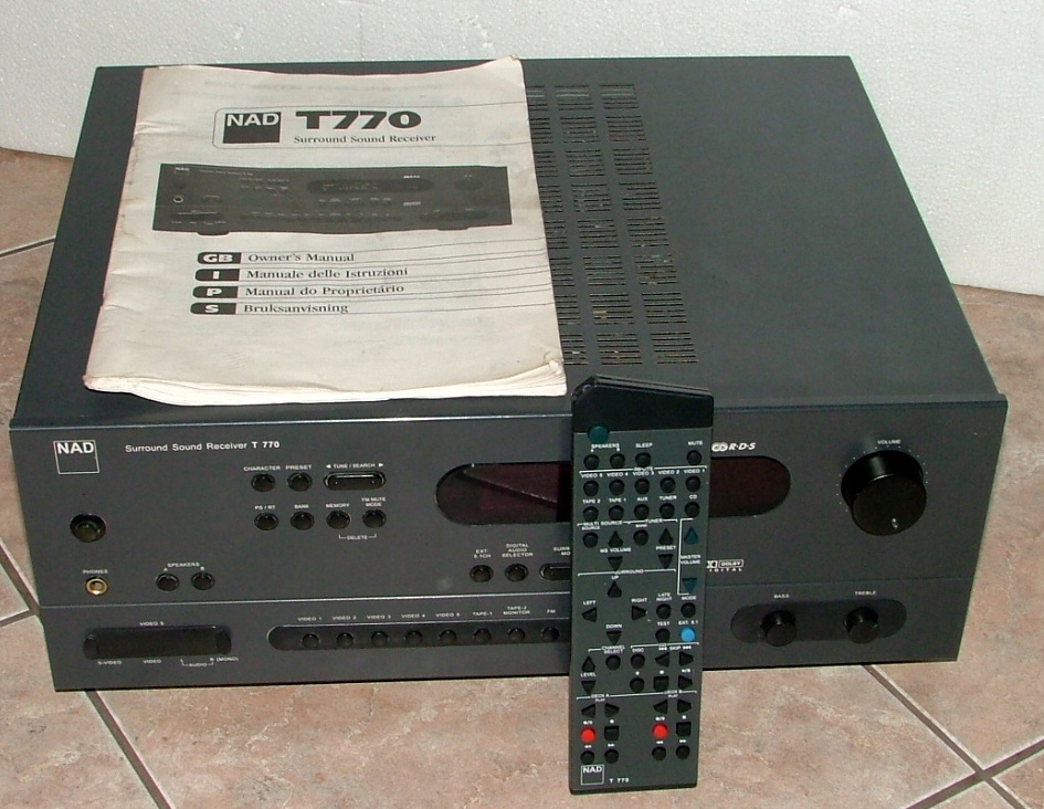 Potężny amplituner NAD T770 z oryginalnym pilotem - 13329449646 ...