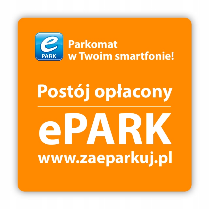 naklejka parkingowa ePARK – na szybę - 10658769684 - oficjalne archiwum ...