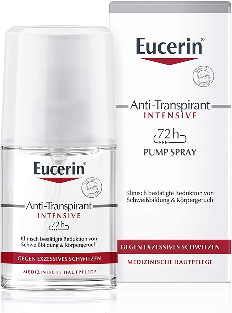 EUCERIN ANTYTRANSPIRANT INTENSIVE 30ML PUMP SPRAY - 13233368762 ...