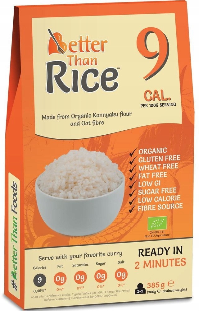 KETO Makaron KONJAC Ryż BIO 385g Bezglutenowy Rice - 12060812354 ...