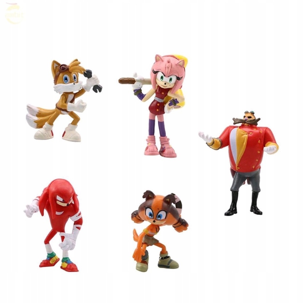 Figurki SONIC 5szt the Hedgehog S2 super sonic eggman shadow knuckles ...