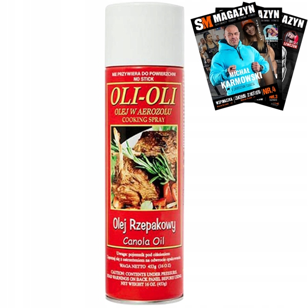 OLI-OLI OLEJ RZEPAKOWY DO SMAŻENIA PAM 453G 0 KCAL - 9858541862 - oficjalne archiwum Allegro