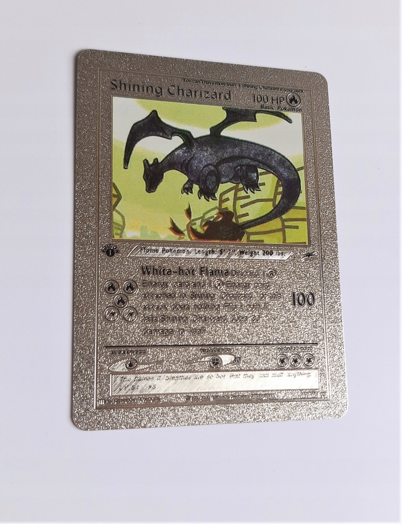 Karta Pokemon Shining Charizard Silver - 12824911740 - oficjalne archiwum Allegro
