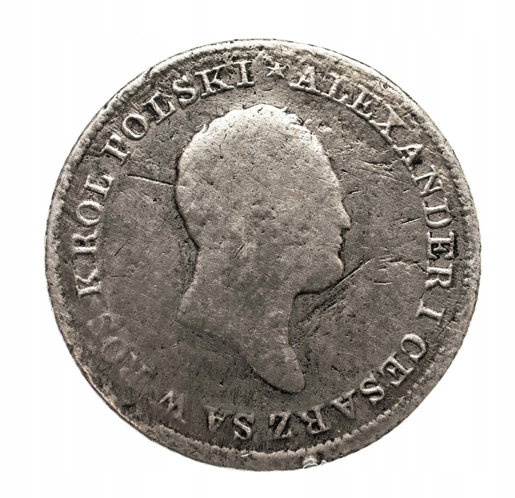 Aleksander I 1801-1825, 1 złoty 1822 I.B.,Warszawa - 12229729659 - oficjalne archiwum Allegro