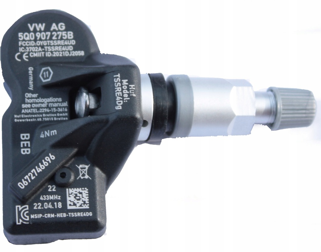 Czujniki TPMS VW Passat B7 B8 Audi A6 C8 A8 A7 A5 - 9774581817 ...