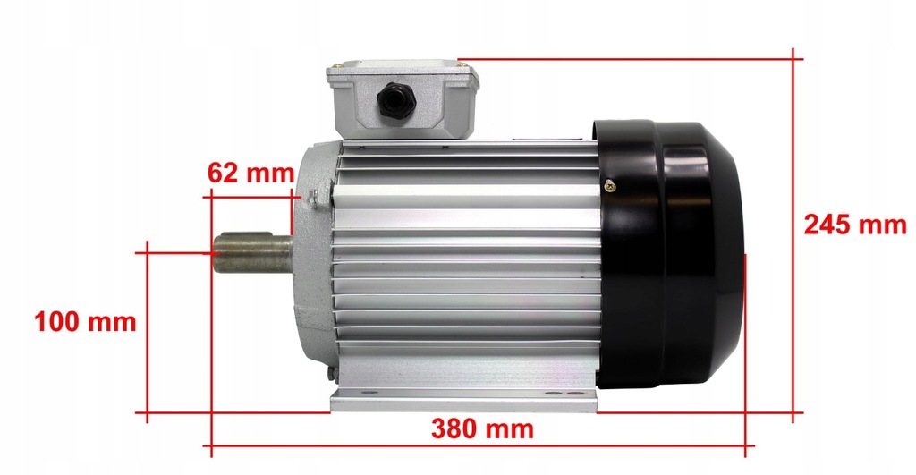 Silnik elektryczny 2,2kW (3KM) 1400 rpm 400V 3F - 8516167872 - oficjalne archiwum Allegro