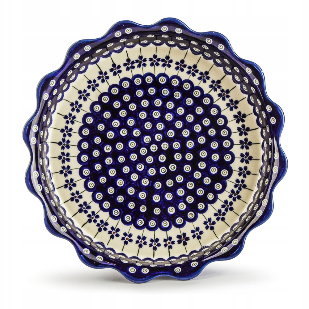 Półmisek Ceramika Bolesławiec dek. 166A - 14214079596 - oficjalne archiwum Allegro