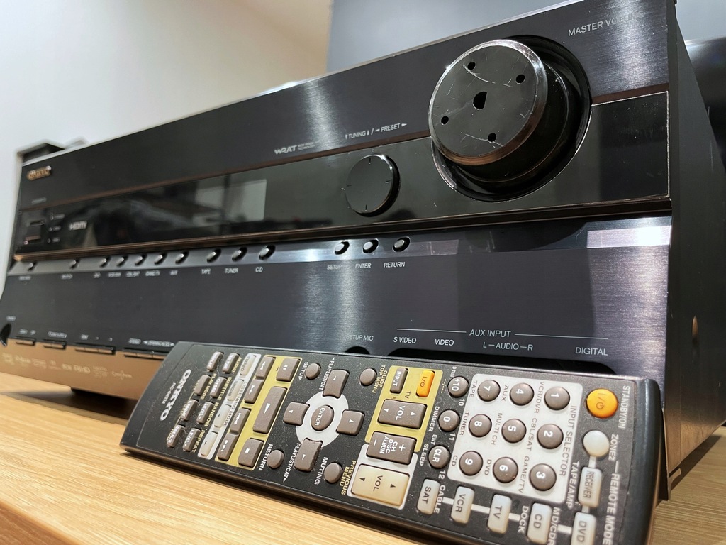 AMPLITUNER ONKYO TX-SR605 + oryginalny pilot - 13899725223 - oficjalne archiwum Allegro