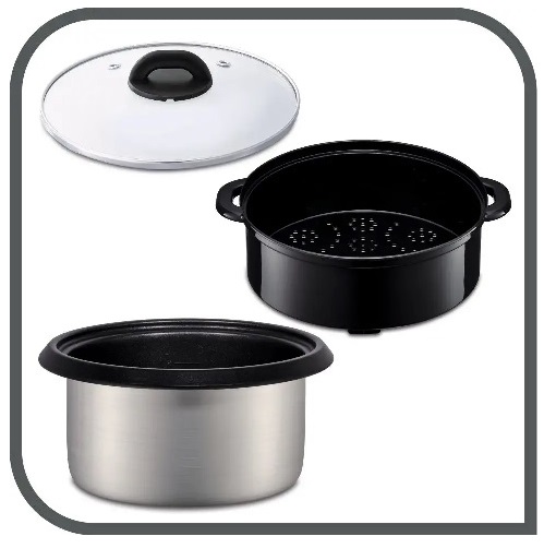 RYŻOWAR TEFAL RK1038 600W GARNEK DO RYŻU PAROWAR - 8994409570 ...