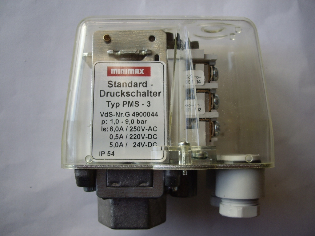 Łącznik ciśnienia Presostat minimax PMS-3 1-9bar - 8616897126 ...