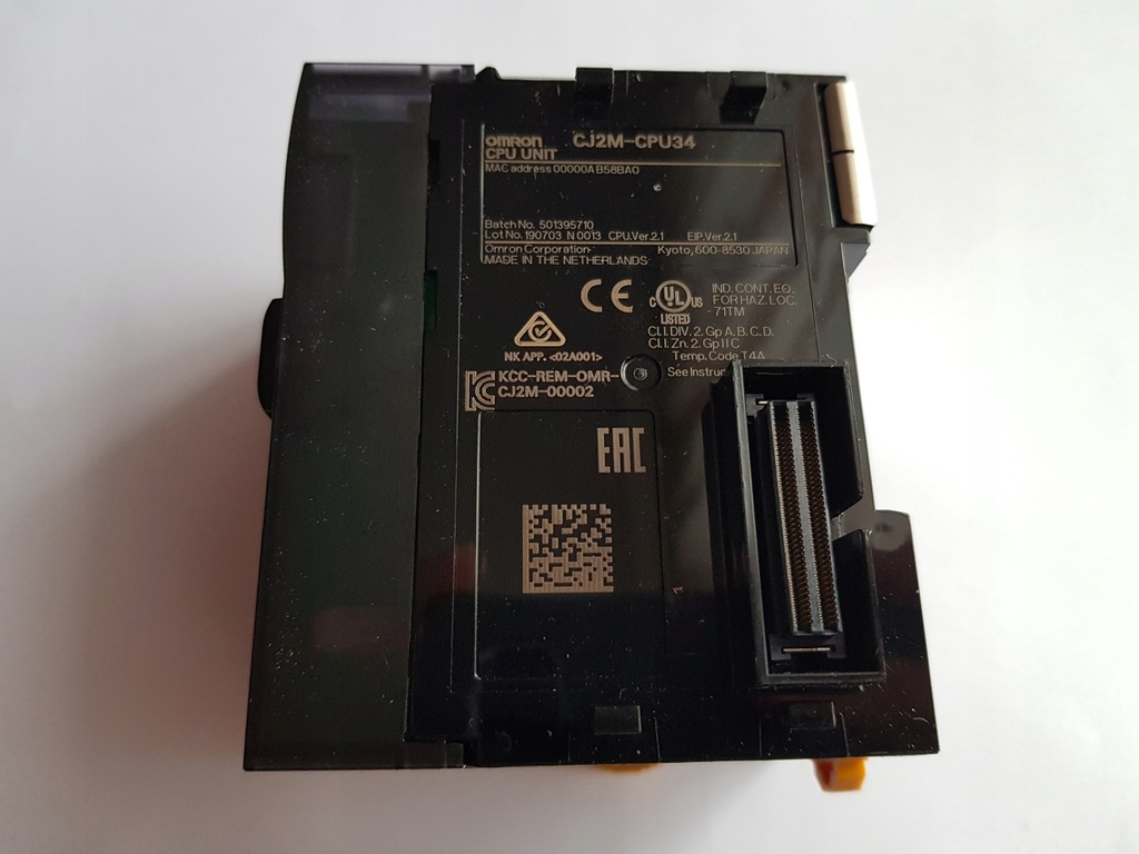 Sterownik PLC Omron Sysmac CJ2M-CPU32 ver. 2.1 - 10685553159 ...