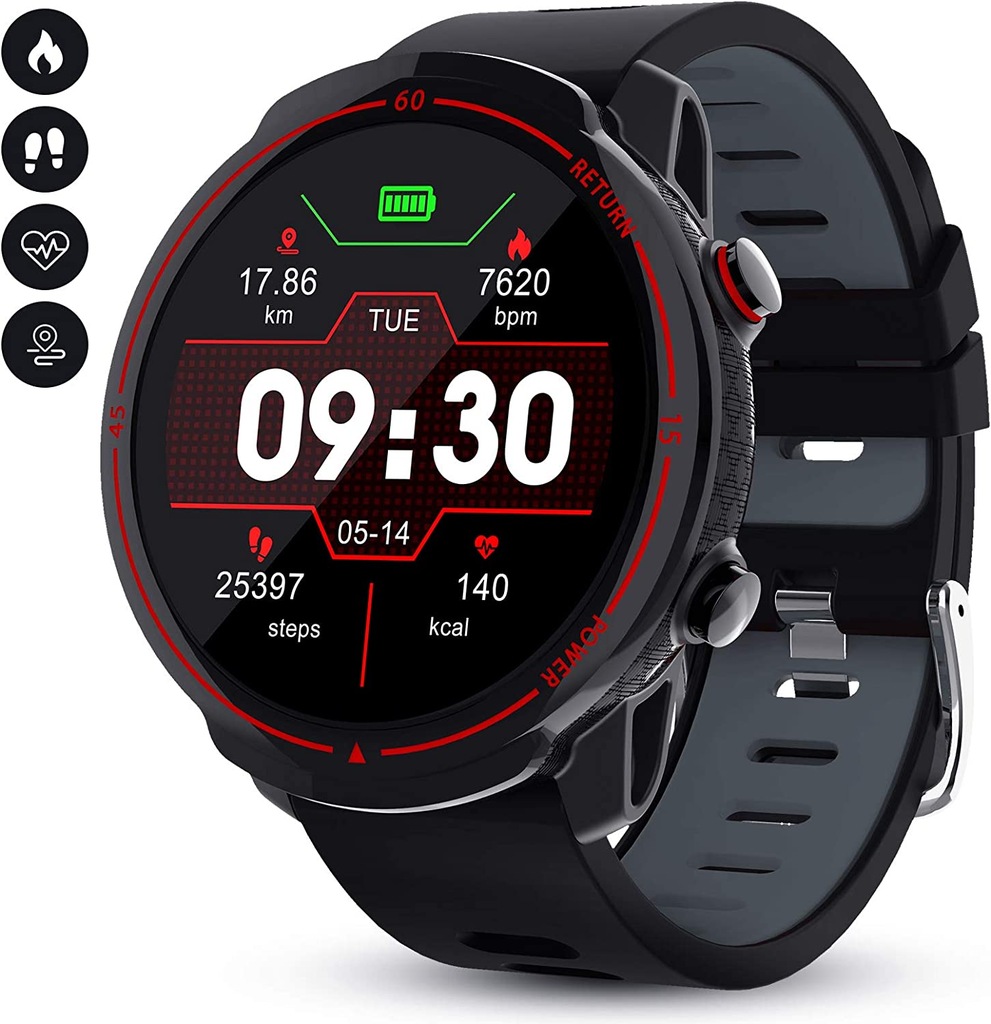 Gokoo Smartwatch mmęski 245mm model T30 - 12477594478 - oficjalne ...