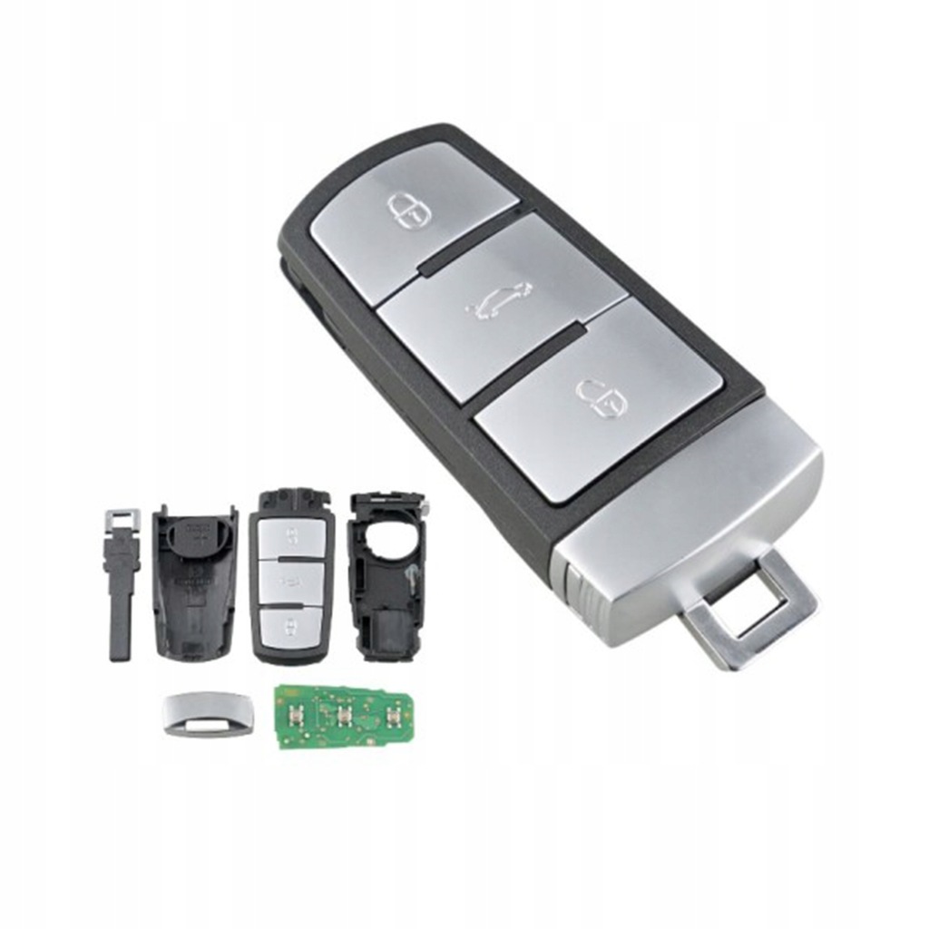 Zestaw kluczy samochodowych Volkswagen Passat CC B6 B7 z 3 przyciskami ...