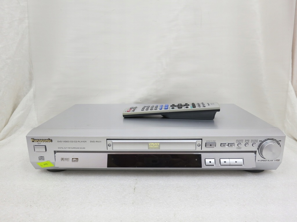 Odtwarzacz DVD Panasonic DVD-RV31 Digital + pilot - 12540573528 ...