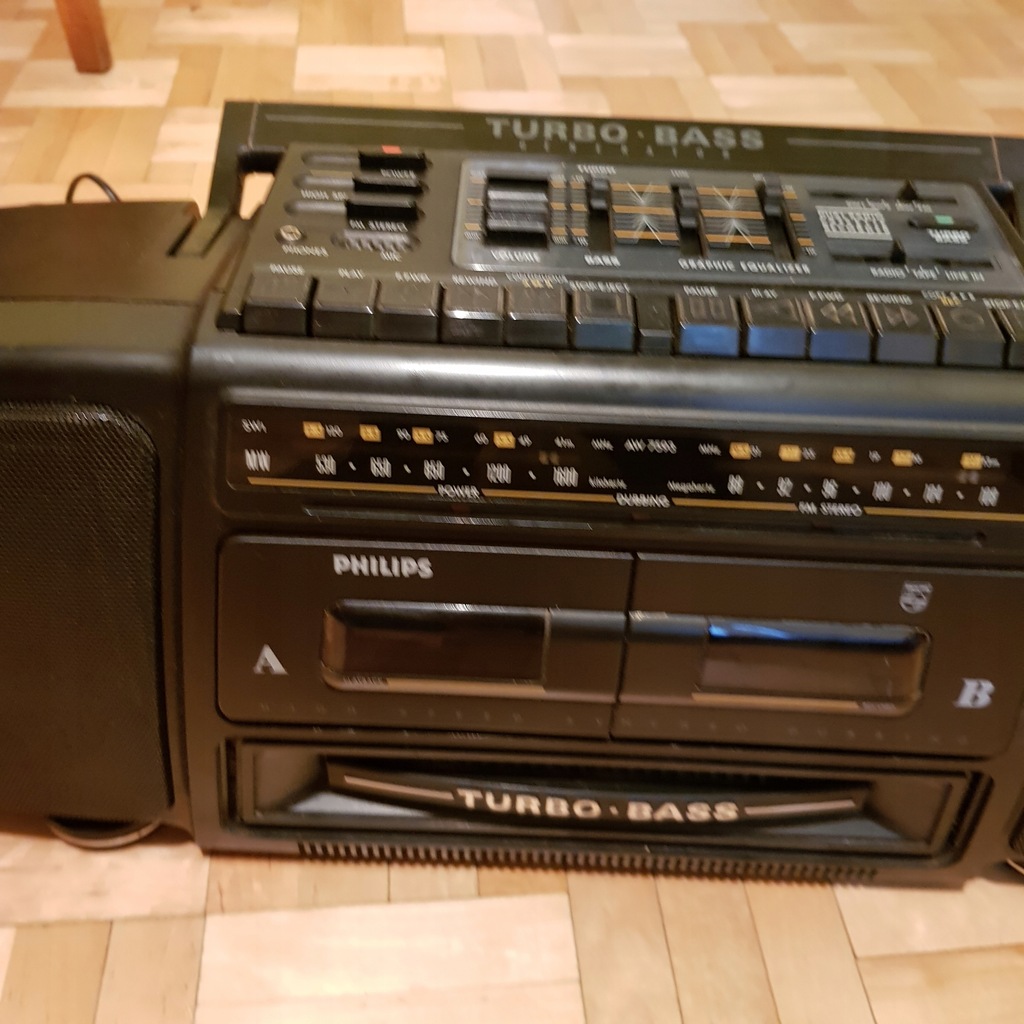 Radiomagnetofon PHILIPS Turbo Bass Generator - 13006798411 - oficjalne ...