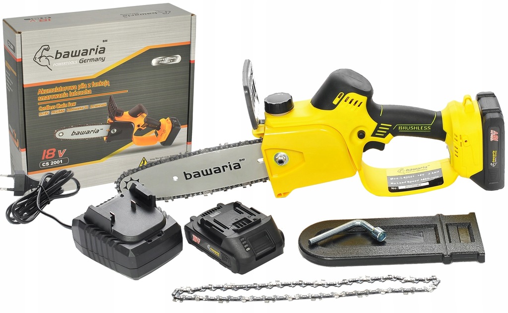 BAWARIA PIŁA AKUMULATOROWA GAŁĘZIÓWKA 20CM 2x18V - 13623324264 ...