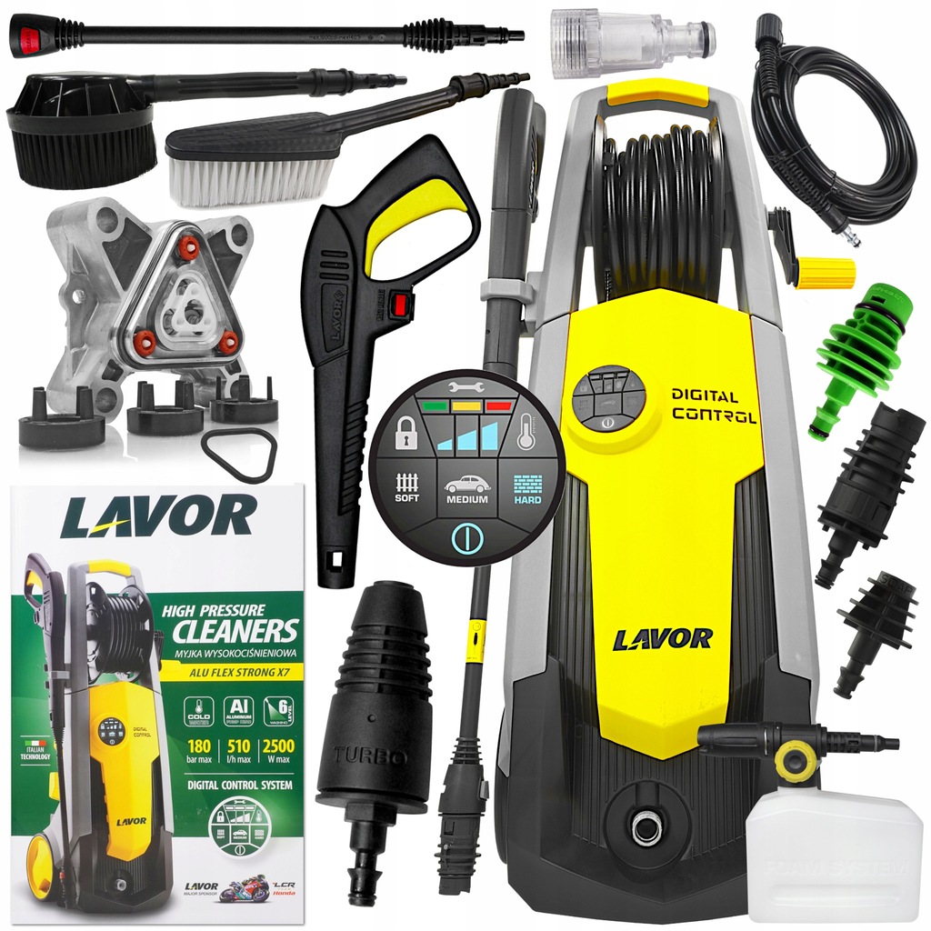 MYJKA CIŚNIENIOWA ALU FLEX STRONG X7 180 BAR LAVOR - 10754815682 - oficjalne archiwum Allegro