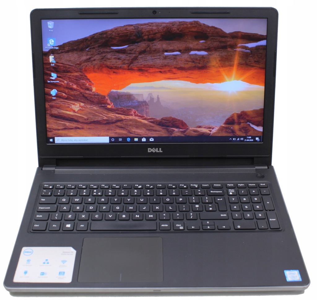 Laptop Dell Vostro 15-3568 i3-7100 32GB 512SSD W10 - 13254174488 - oficjalne archiwum Allegro
