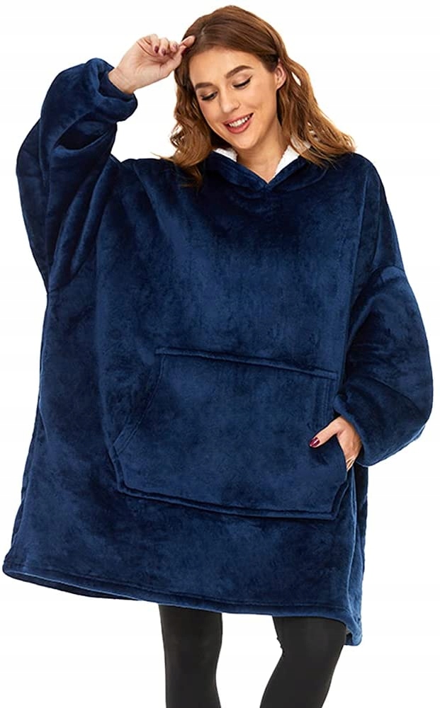 Ciepła Bluza Oversize XXL Koc Włochacz Futrzak 2w1 - 12663822576 ... Ciepła Bluza Oversize XXL Koc Włochacz Futrzak 2w1 - 12663822576 ...