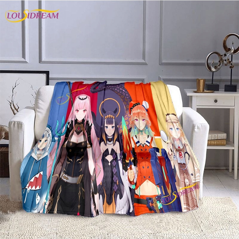 KOC Hololive Gawr Gura koc 3D drukuj Cartoon koc d - 12644203384 ...