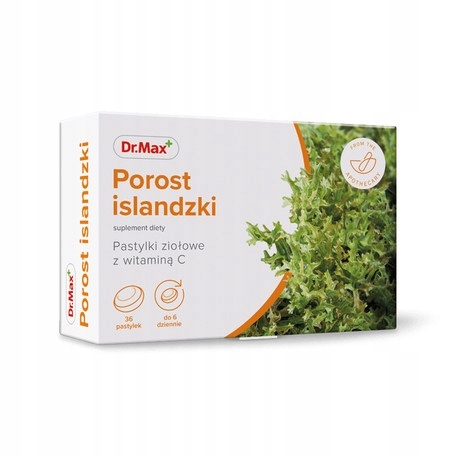Dr.Max Porost islandzki, 36 pastylek do ssania - 13152223656 ...