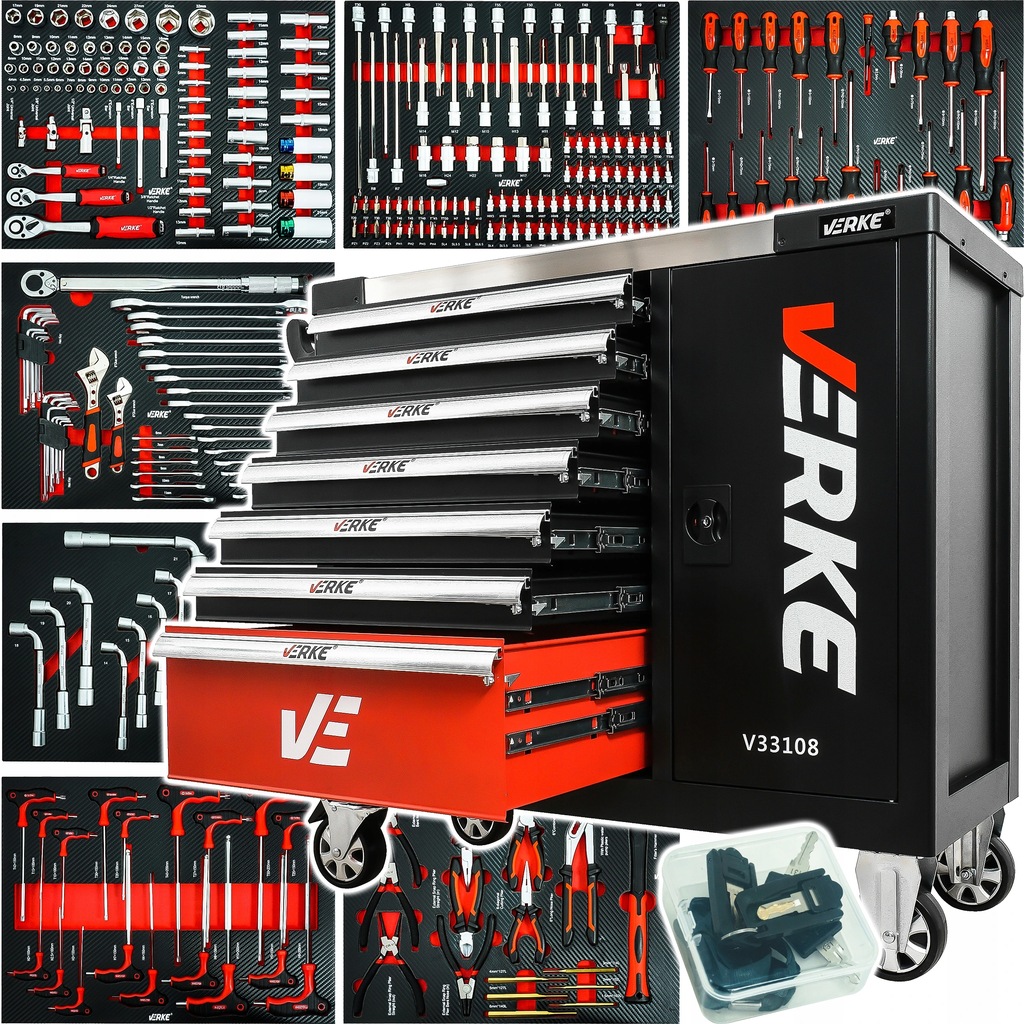 SZAFKA NARZĘDZIOWA WÓZEK WARSZTATOWY 298 EL VERKE - 11694324667 ...