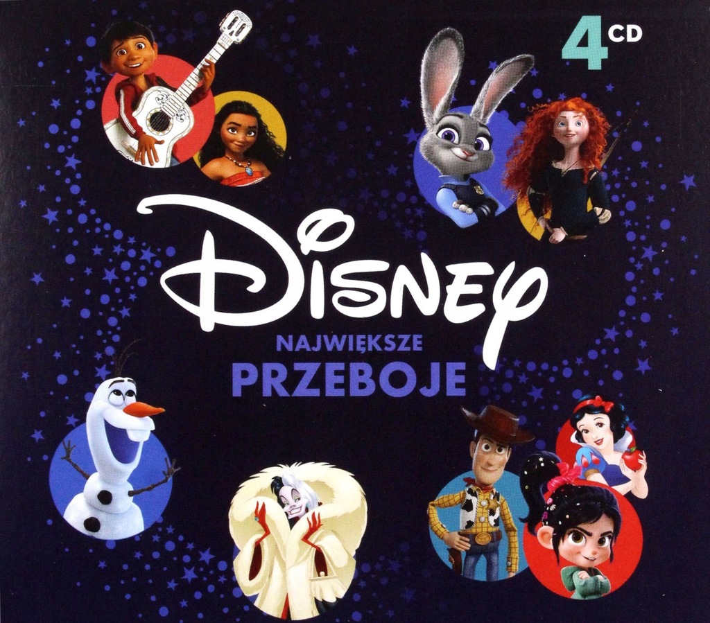 DISNEY NAJWIĘKSZE PRZEBOJE [4CD] - 9910855595 - oficjalne archiwum Allegro