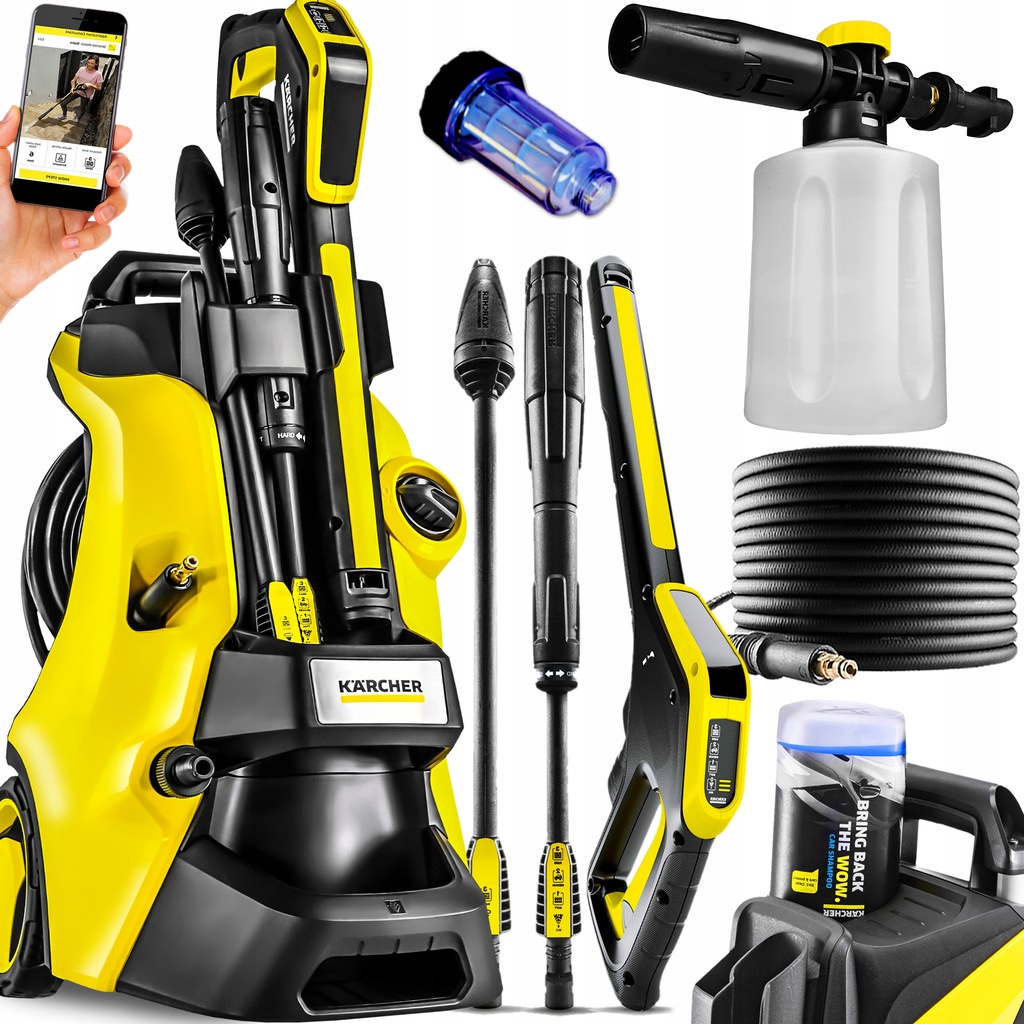 MYJKA CIŚNIENIOWA KARCHER K5 POWER CONTROL MOCNA 2500W ZESTAW +PIANOWNICA - 15187788658 ...