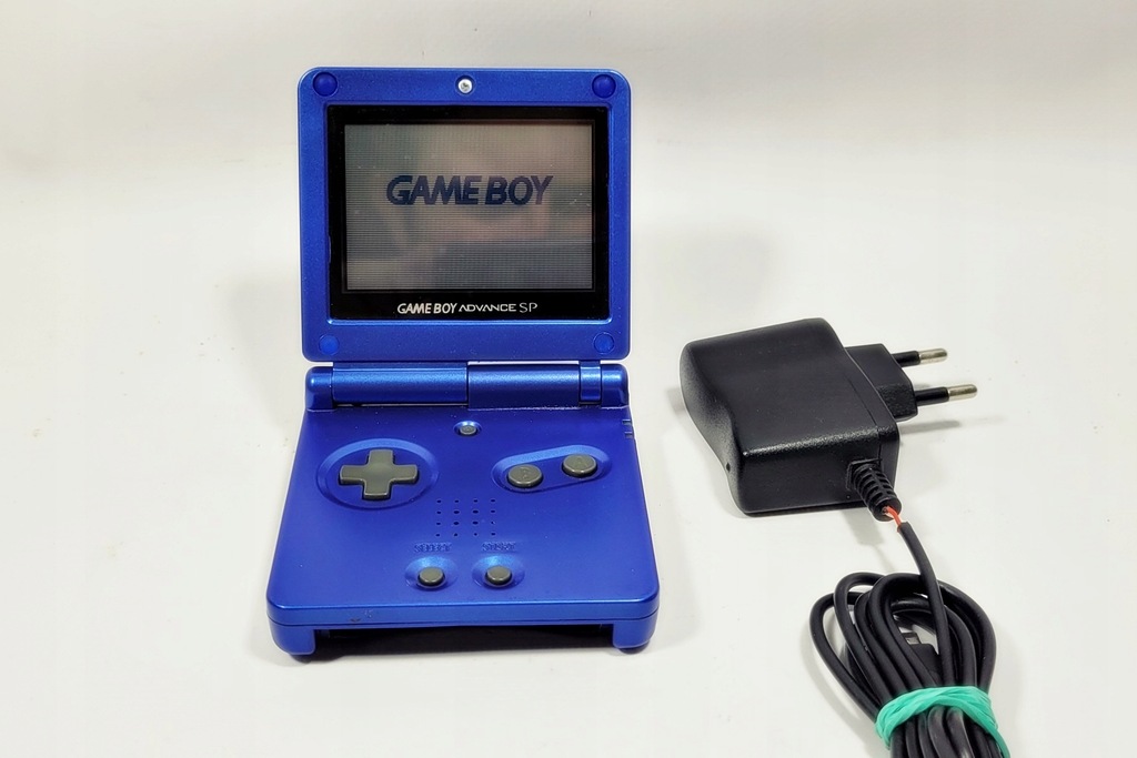 Nintendo Game Boy Advance SP AGS-001 Granatowy - 14446361748 - oficjalne archiwum Allegro