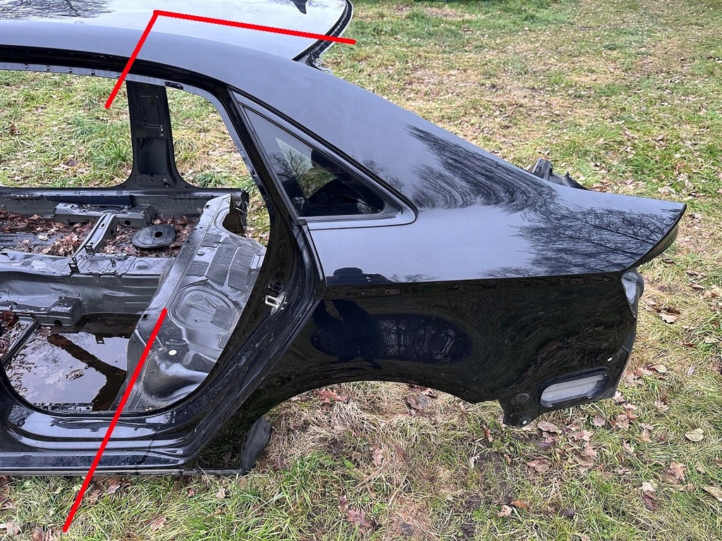 AUDI A3 8V SEDAN ĆWIARTKA BŁOTNIK LEWY TYŁ LY9B - 13129030598 - oficjalne archiwum Allegro