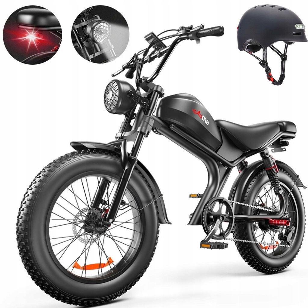 Pojazd Elektryczny Terenowy EMOKO C93 1000W 48V 20AH 55KM/H 20"+Kask ...