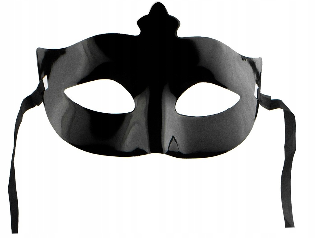 Maska na oczy Wenecka Czarna Bal Karnawałowy Karnawał - 14892232361 ...