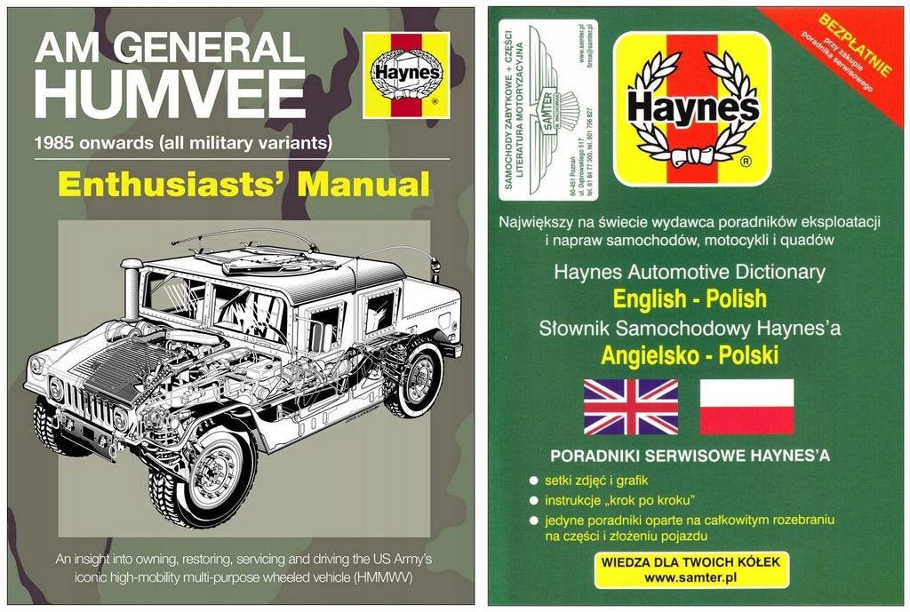 Hummer M998 - Humvee (HMMWV) - album poradnik budowa Haynes +GRATIS 24h ...