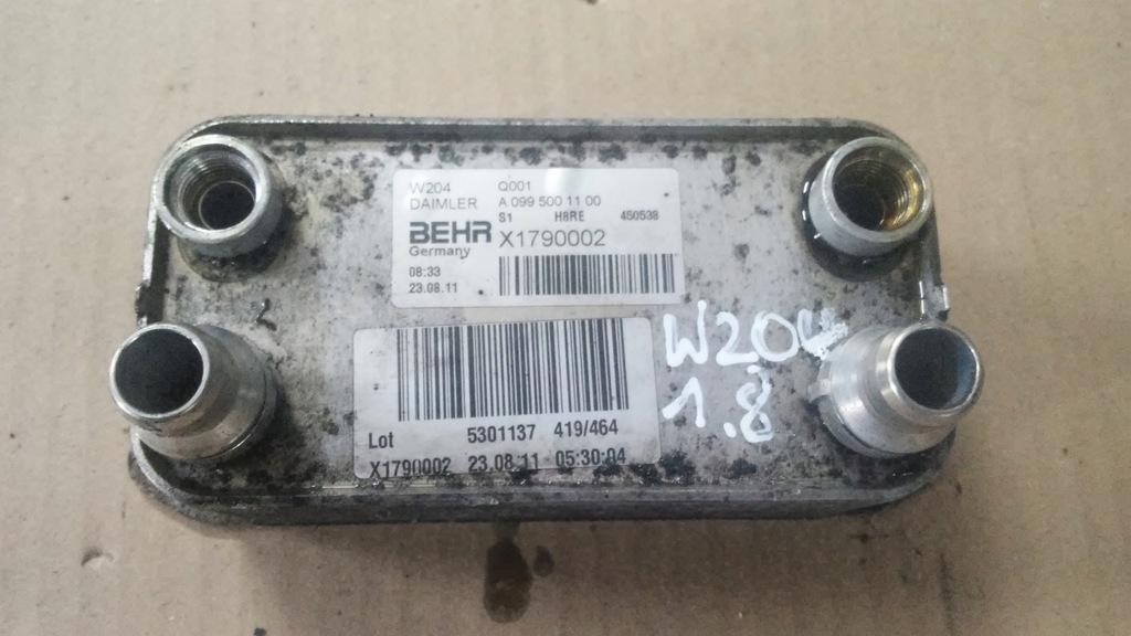 MERCEDES W204 1.8 CHŁODNICA OLEJU A0995001100 - 7740254437 - oficjalne ...