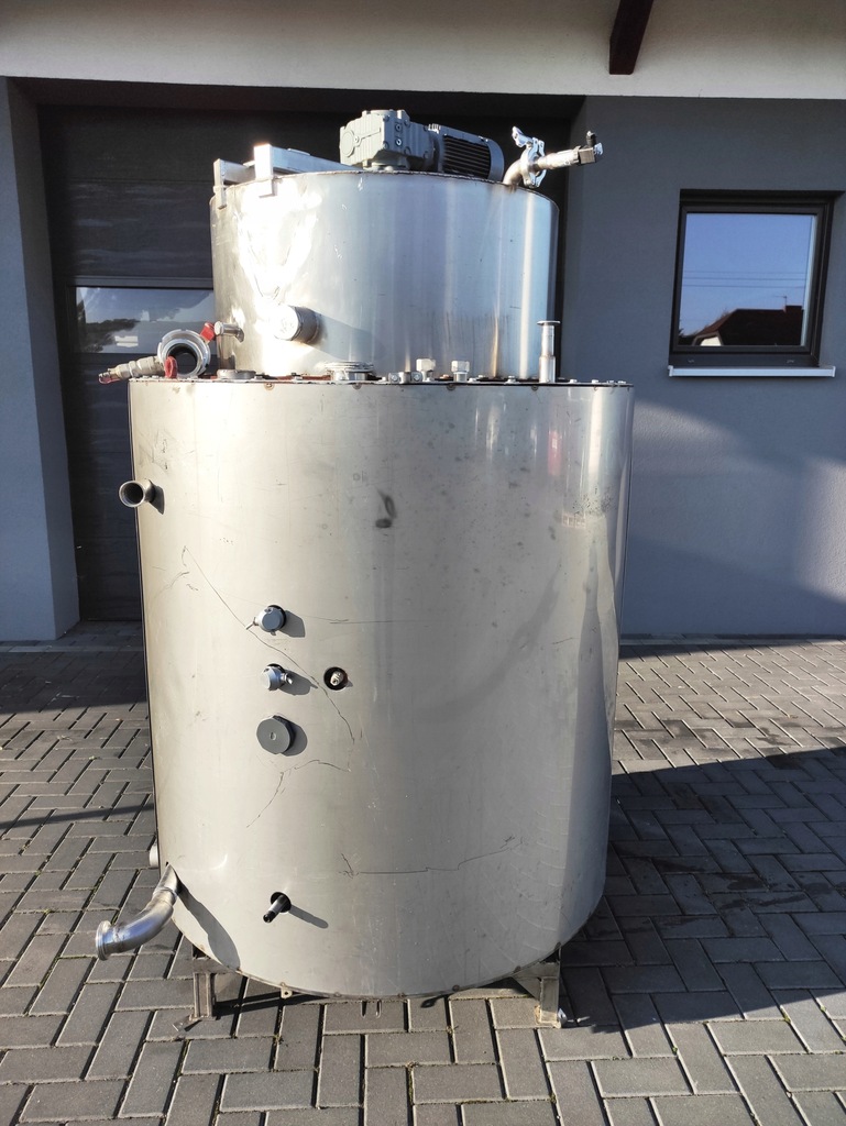 Zbiornik tank 1400 nierdzewka nierdzewny mieszadło - 11299107071 - oficjalne archiwum Allegro