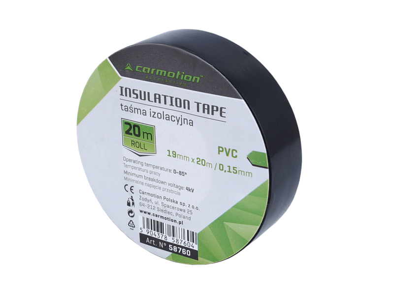 TAŚMA IZOLACYJNA PVC CZARNA 19MM/20M MOCNA 58760 - 7450784892 ... TAŚMA IZOLACYJNA PVC CZARNA 19MM/20M MOCNA 58760 - 7450784892 ...