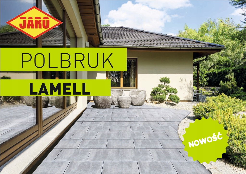 POLBRUK LAMELL 60x40x4,5CM BIANKA - 12649462791 - oficjalne archiwum Allegro