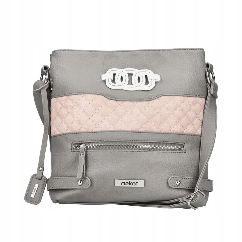 Rieker Damska torba na ramię H1518, szara, szary - 17023556897 - oficjalne archiwum Allegro