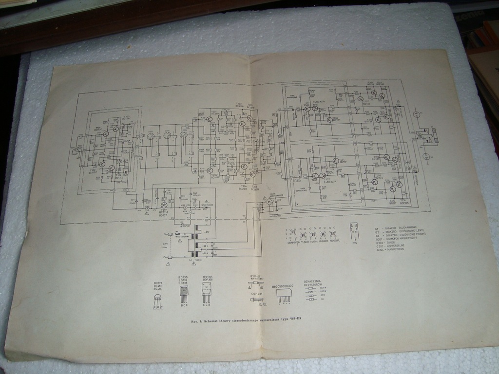 Instrukcja serwisowa Unitra Wzmacniacz WS-315 - 11861803052 - oficjalne archiwum Allegro