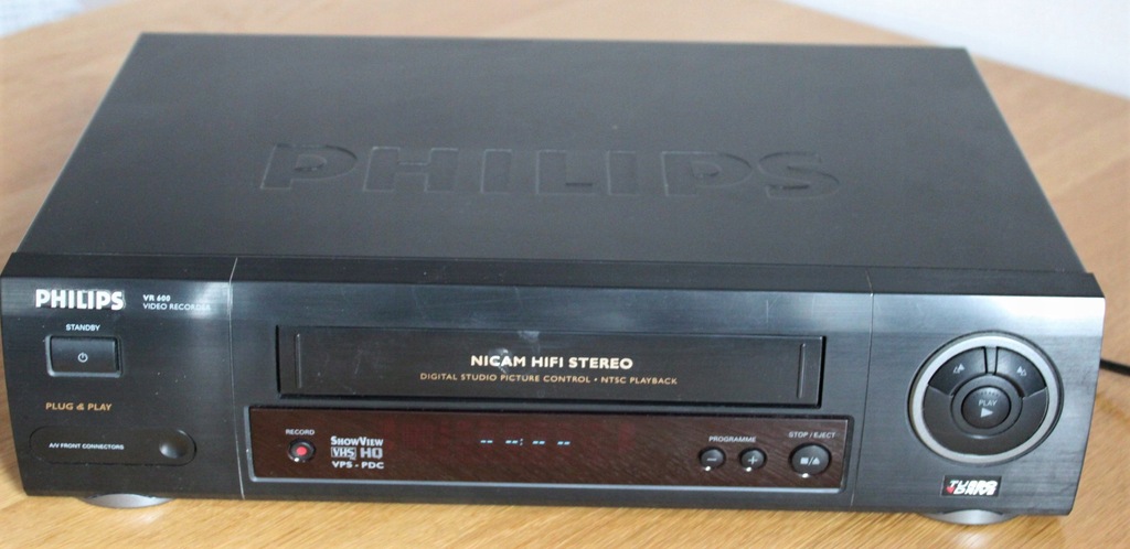 Magnetowid VHS Philips VR 600 - 13421309269 - oficjalne archiwum Allegro