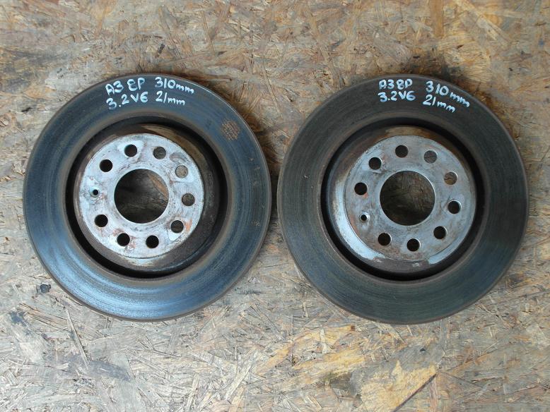TARCZE TYŁ TYLNE A3 S3 8P GOLF V R32 3.2 V6 310mm - 8993243820 ...