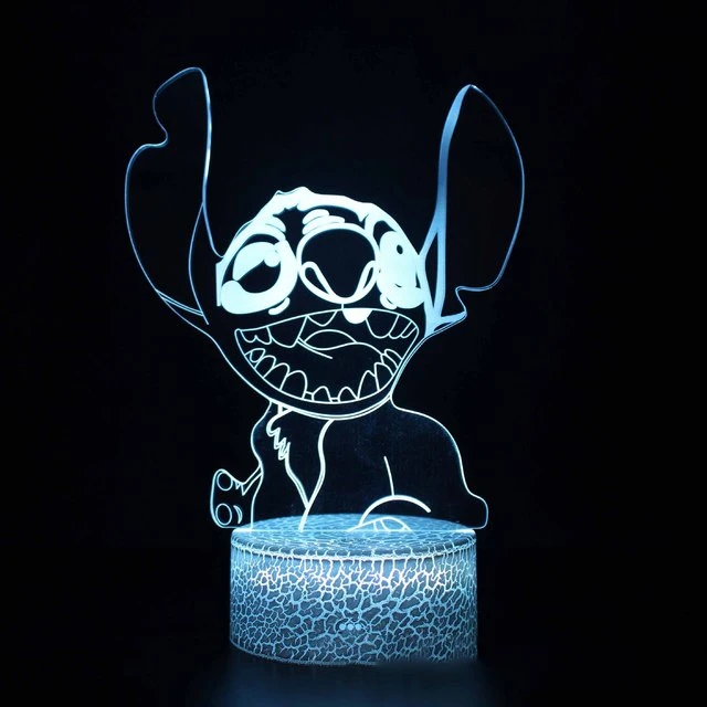 Hot toys Disney Lilo Stitch Led Light Figures toys Star Baby Usb ...