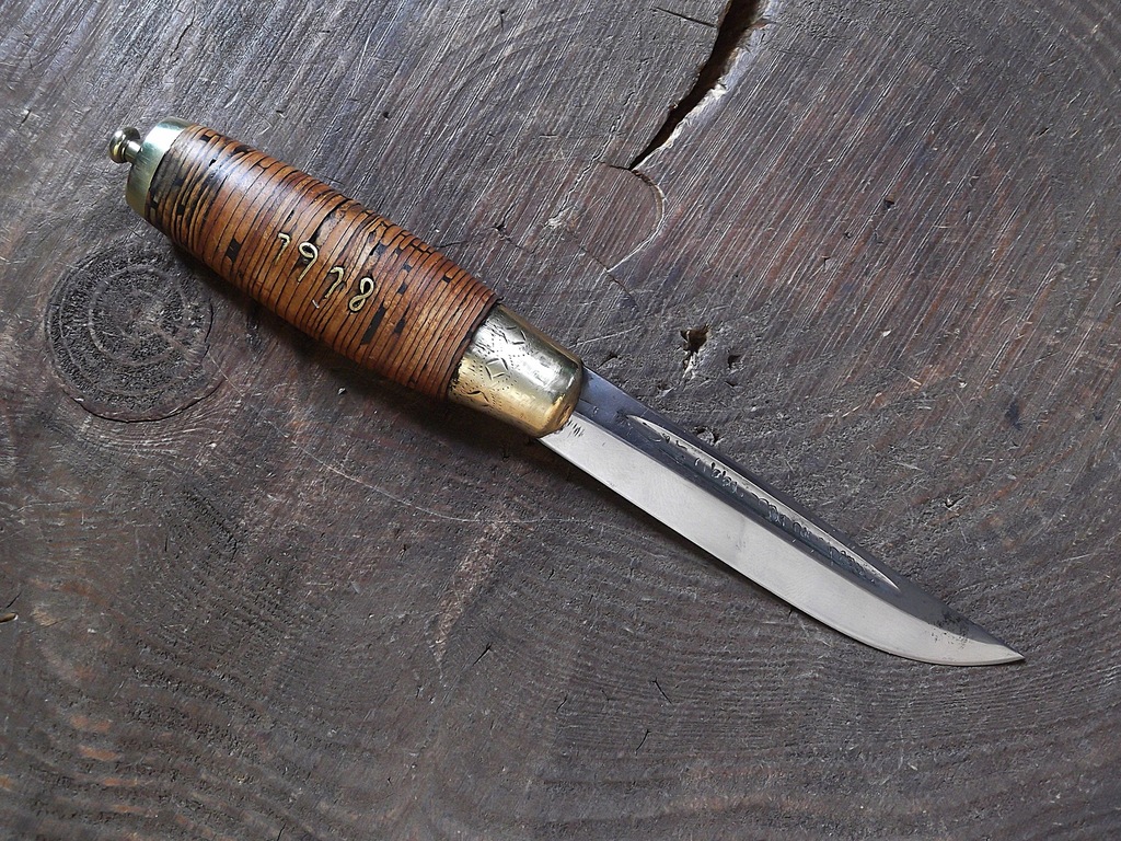 Stary nóż Puukko 1918 Iisakki Järvenpää Fiński - 7966560536 - oficjalne ...