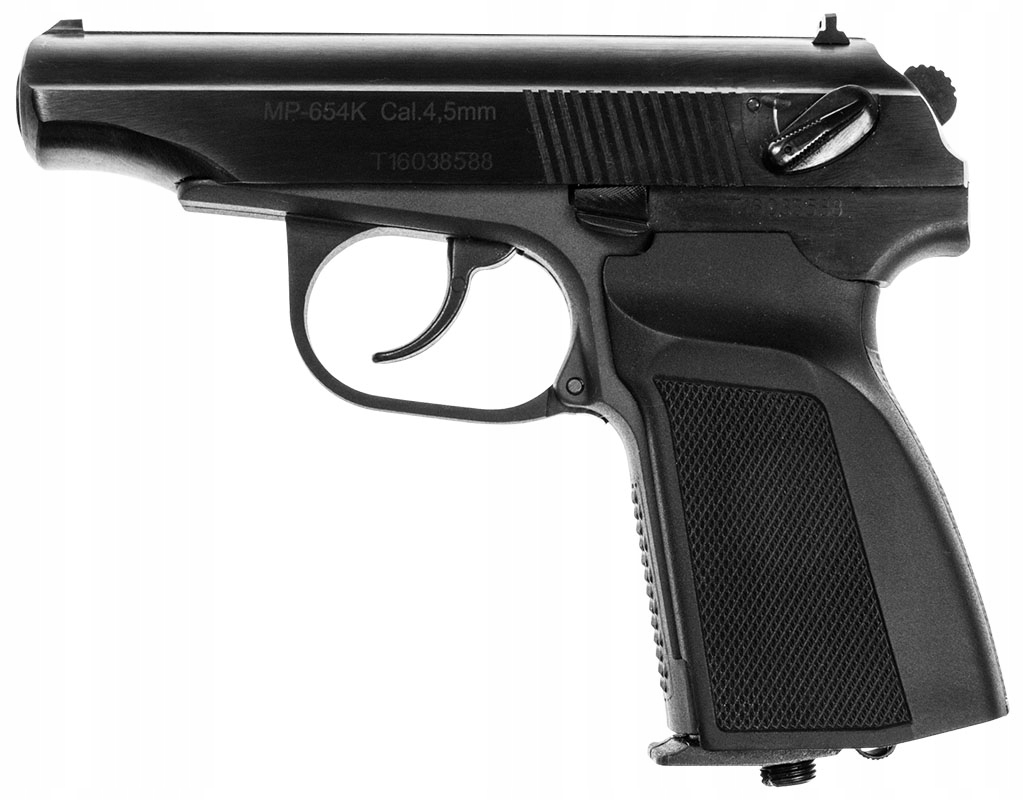 Wiatrówka Pistolet Makarov Baikal MP-654K czarny - 11316104826 ...
